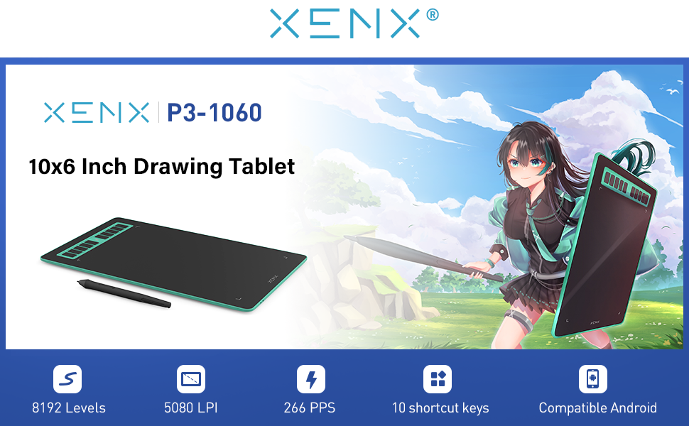 Xenx P3-1060 Graphic Tablet – XENX